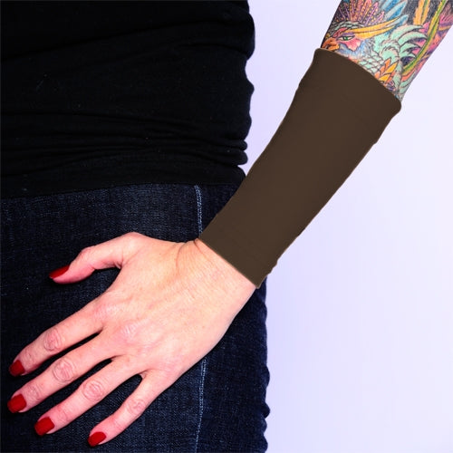 Brown Forearm Sleeves that Cover Tattoos | American Made Ink Armor